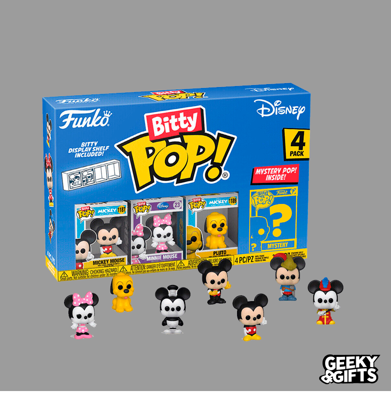 Funko Bitty Pop Mickey Mouse And Friends- Mickey Mouse 4 Pack – Geeky&Gifts