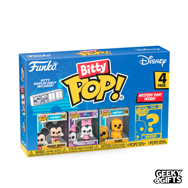 Funko Bitty Pop Mickey Mouse And Friends- Mickey Mouse 4 Pack – Geeky&Gifts